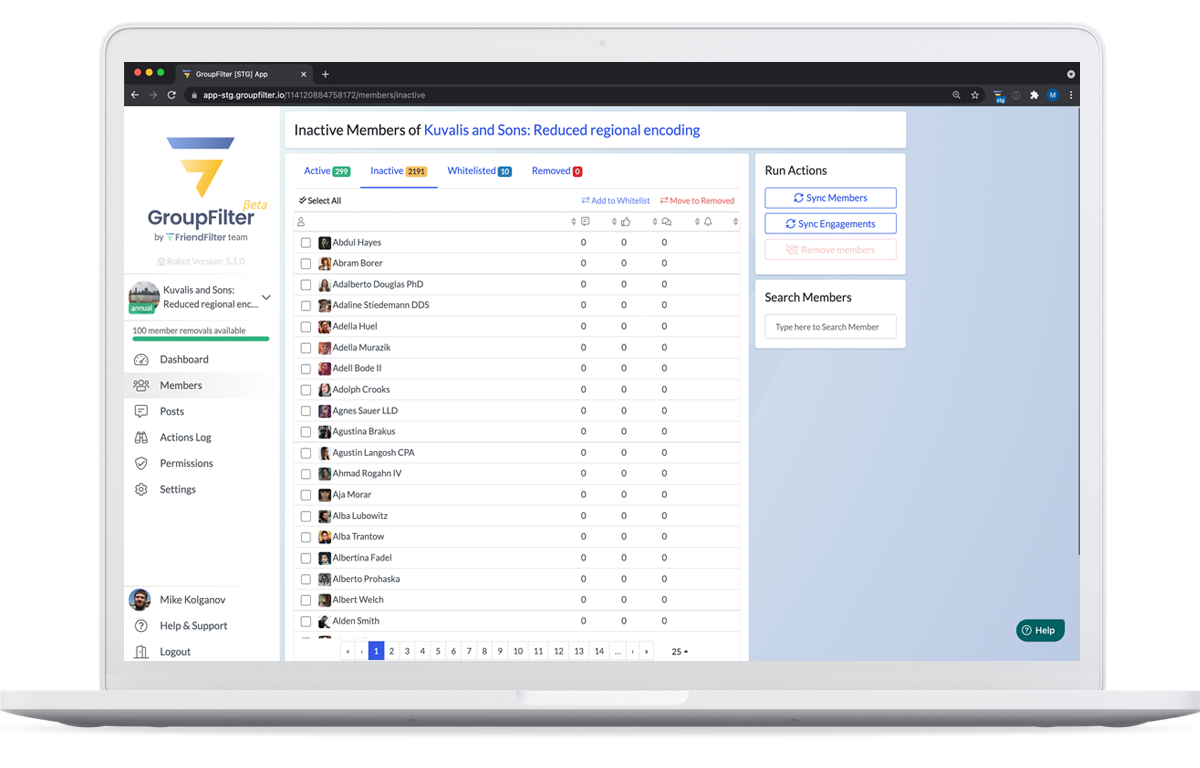 GroupFilter – Group Metrics and Reporting Analytics