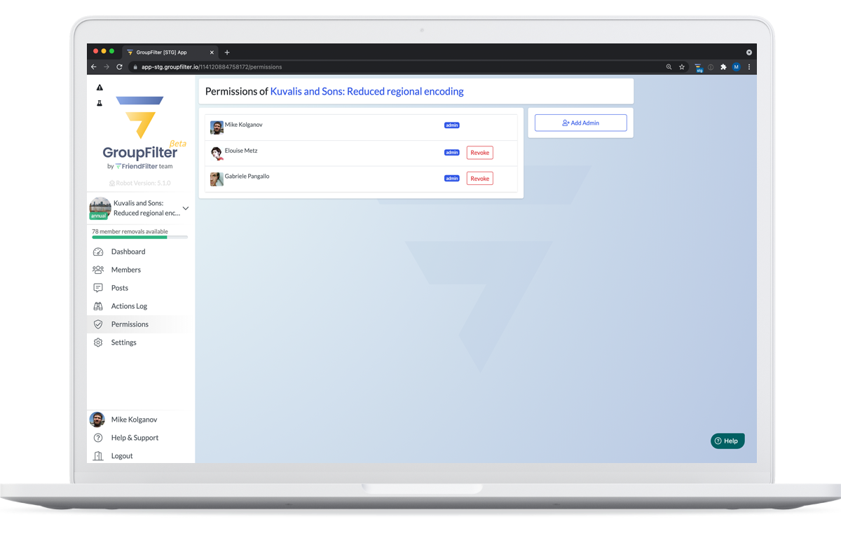GroupFilter – Group Metrics and Reporting Analytics