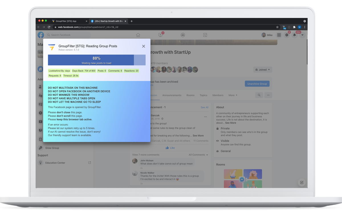 GroupFilter – Group Metrics and Reporting Analytics